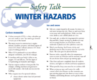 Safety Talk: Winter Hazards - OHS Insider