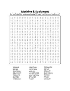 machine-equipment-word-search – BHHC Safety Center