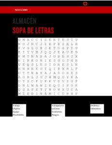 Warehouse – Word Search Spanish – BHHC Safety Center