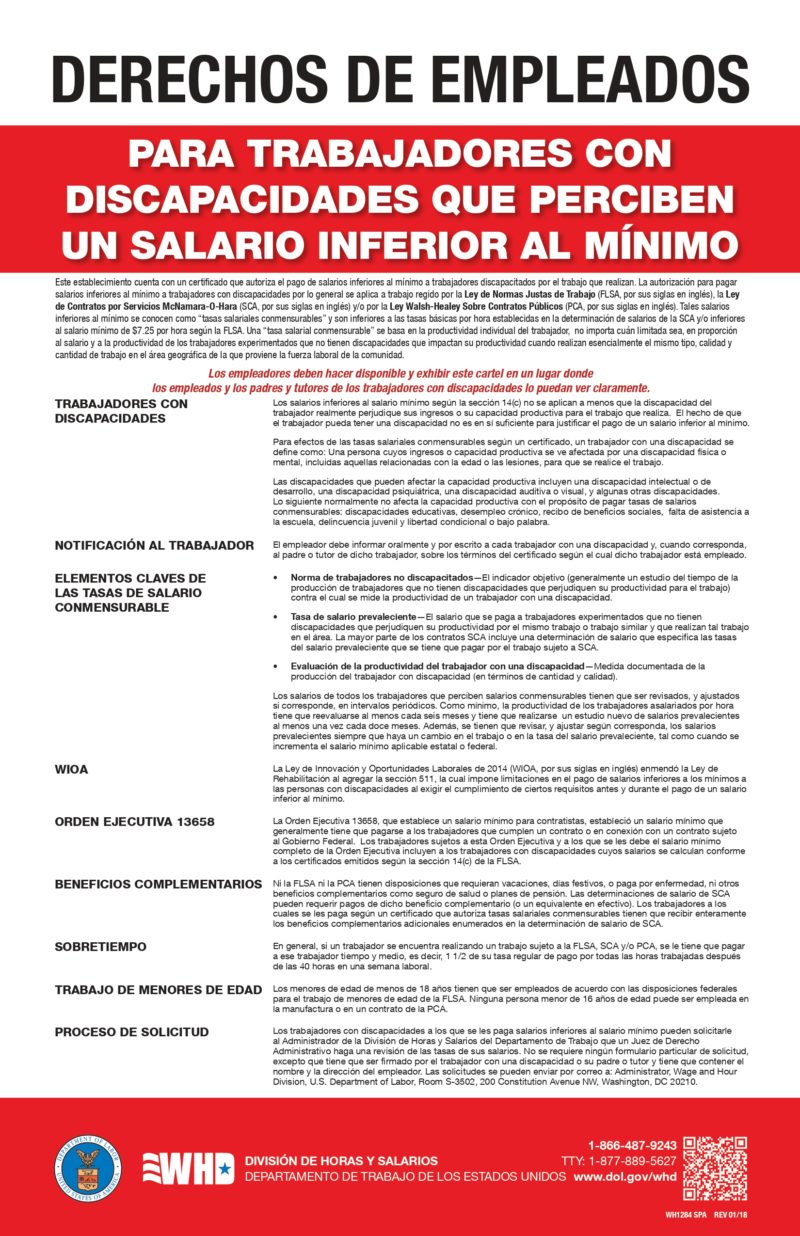 Employee Rights Poster – Spanish – SafetyNow ILT