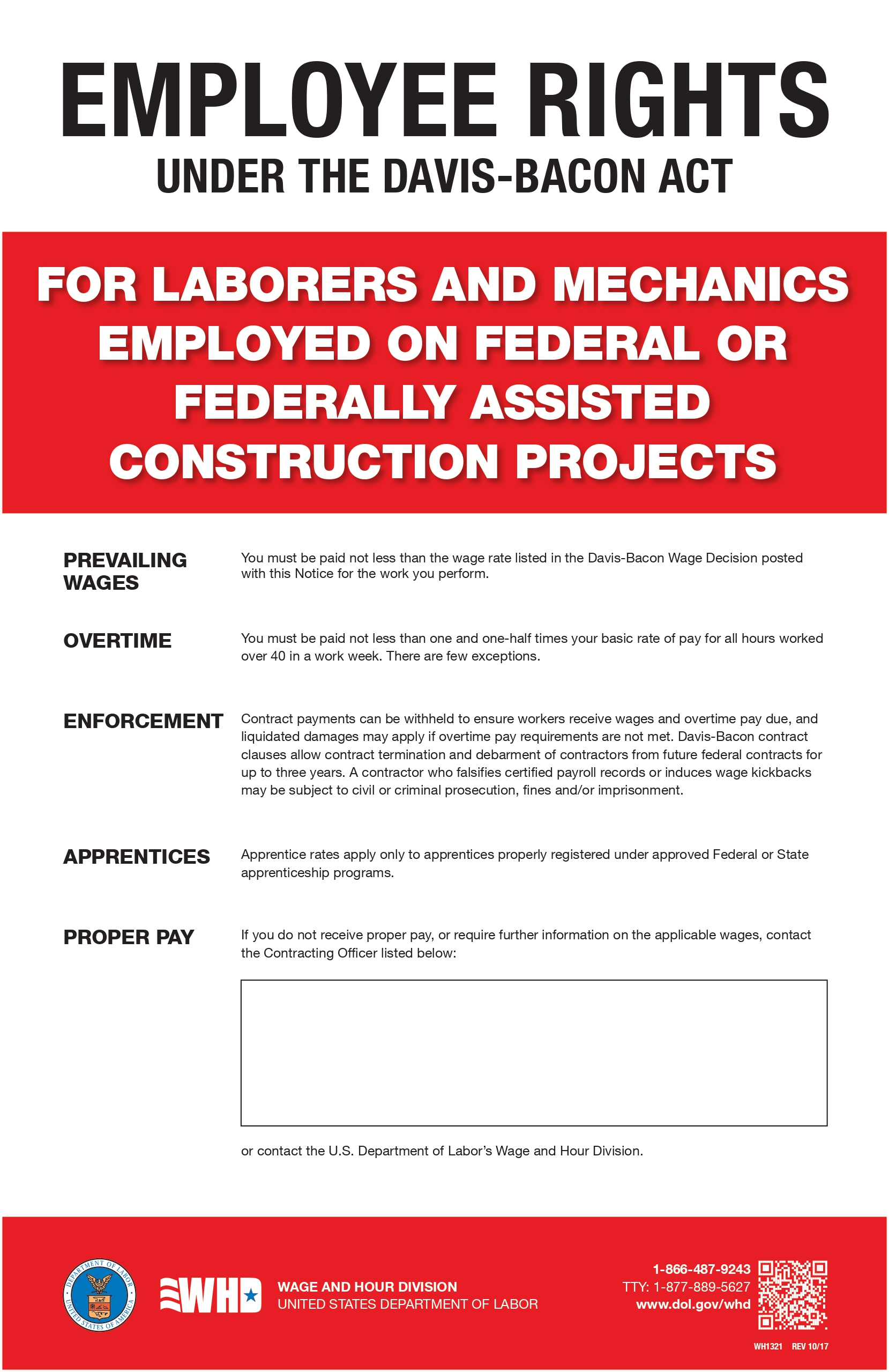 Employee Rights Under the Davis-Bacon Act Poster – SafetyNow ILT