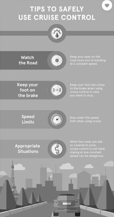 Cruise Control Driving Infographic Safetynow Ilt